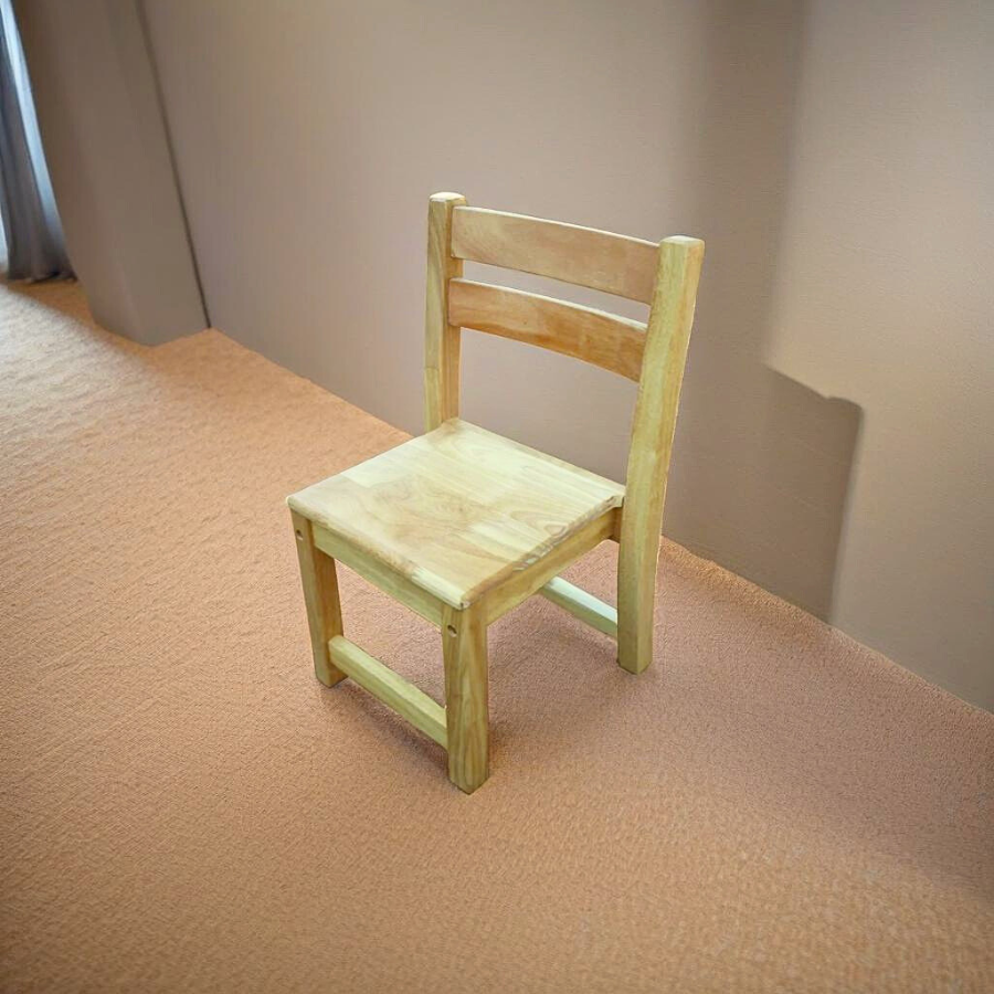 Rubber Wood Stacking Chairs- set of 2 - QFurniture
