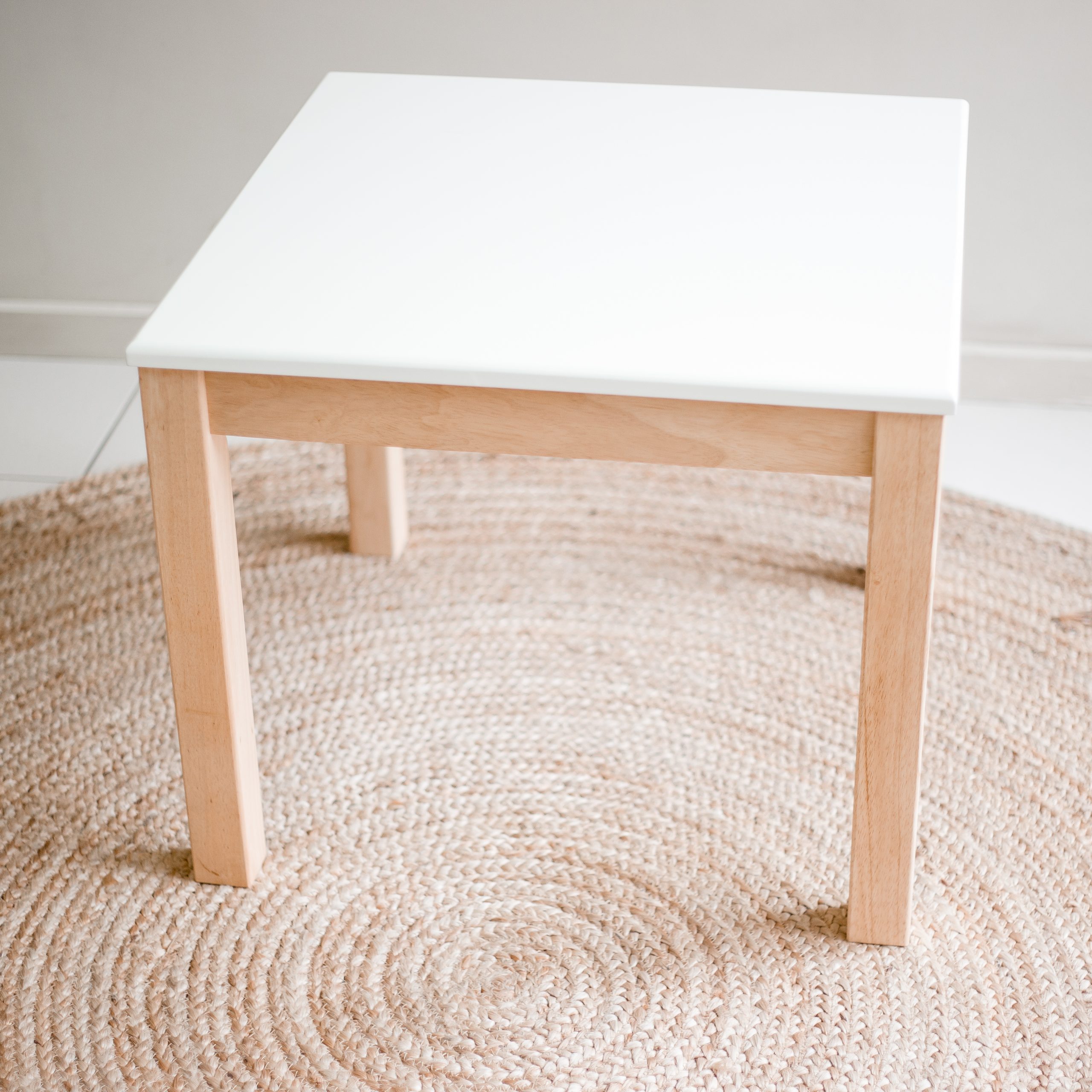 White top timber table - QFurniture